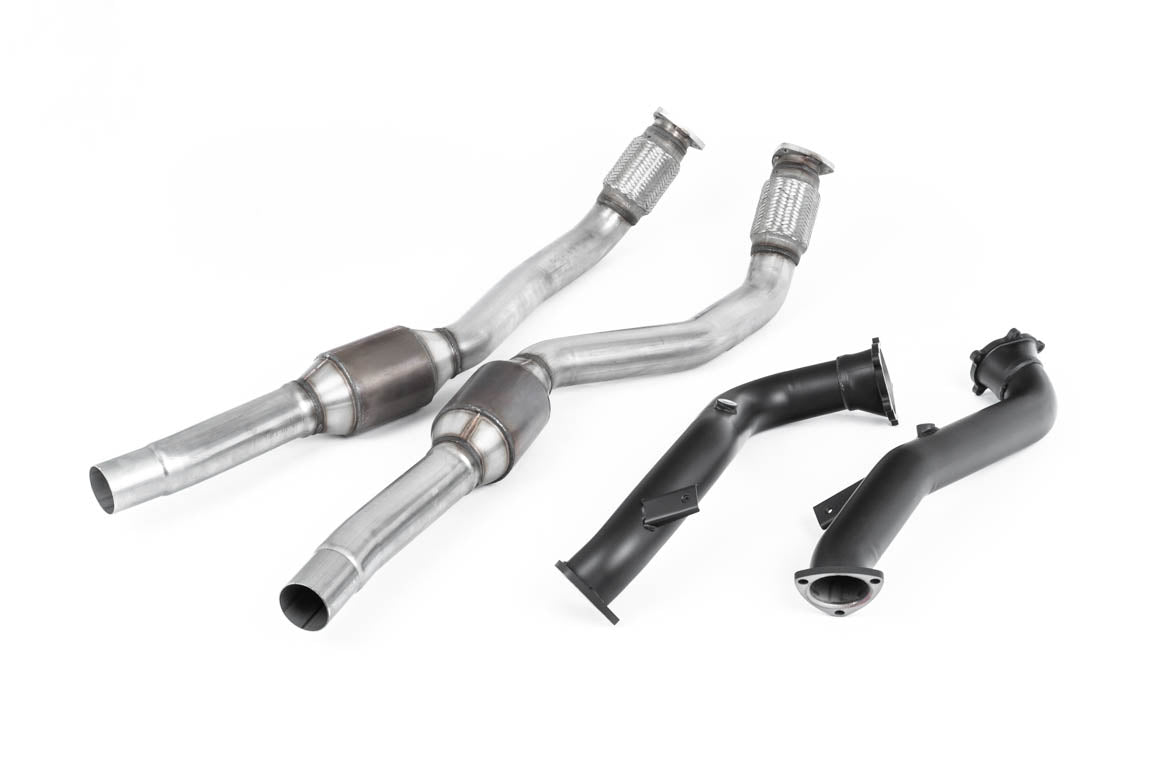 Milltek Large Bore Downpipes and Hi-Flow Sports Cats Exhaust - Audi S6 ...